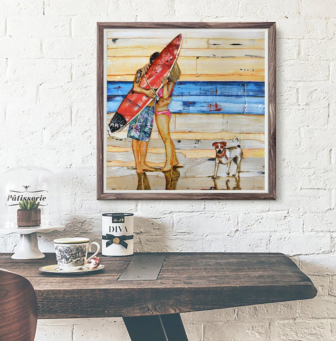 Eye Witness Danny Phillips Art PRINT or CANVAS Couple at - Etsy