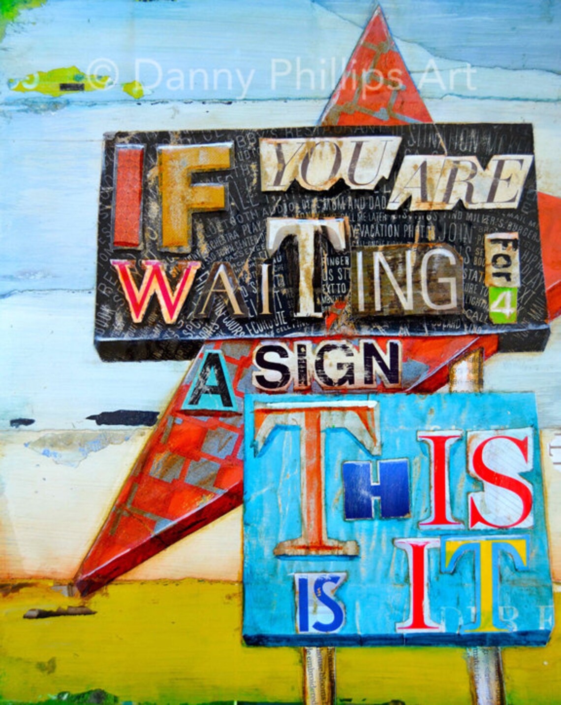 ART PRINT If You Are Waiting for a Sign Motivational Wall - Etsy