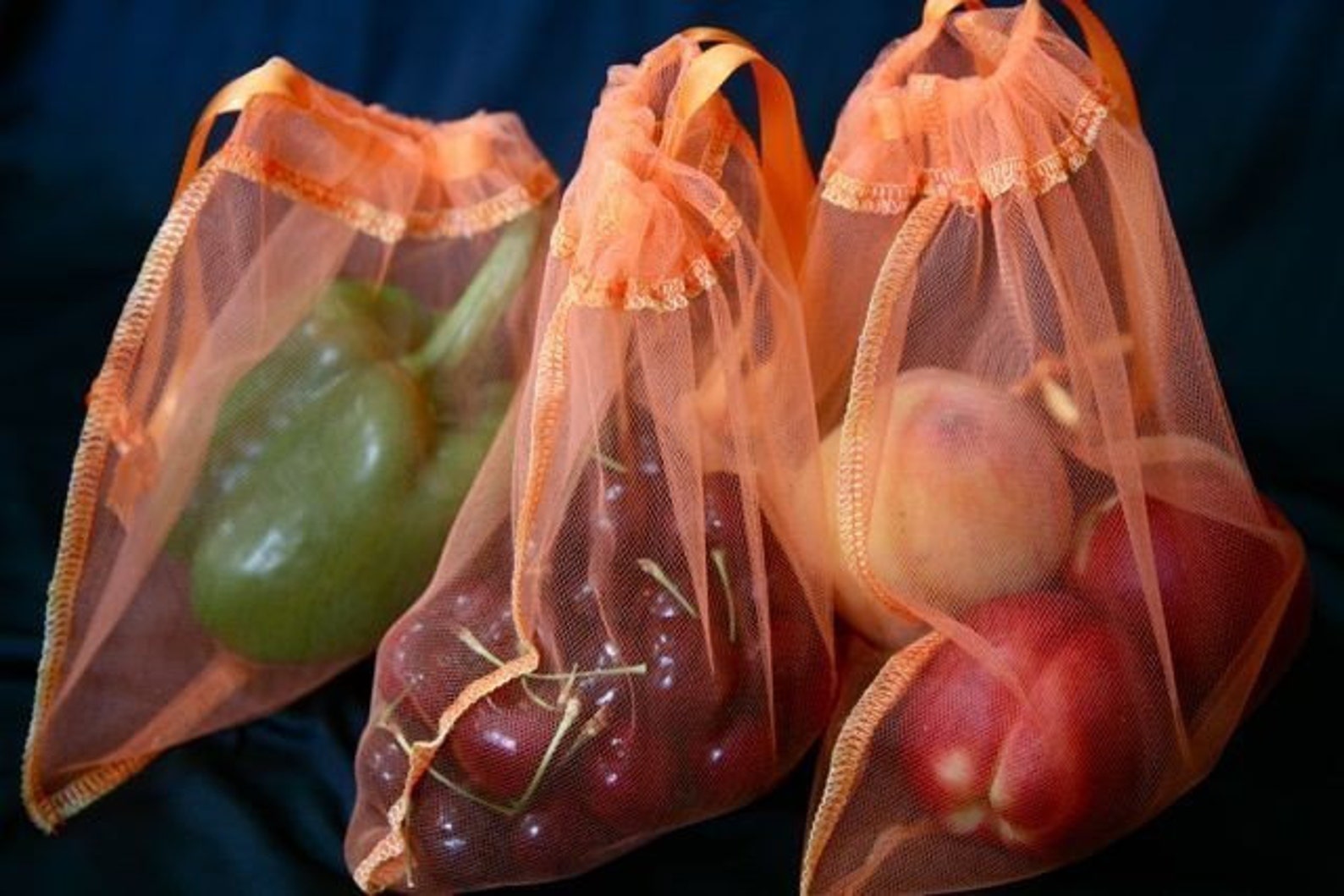 10 pack MINI bag special reusable produce fruit or veggie bag | Etsy