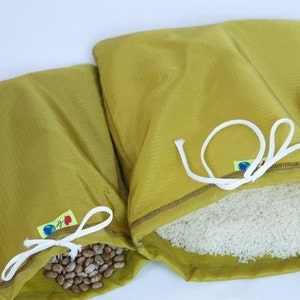 Set 2 Bulk Food Bags Reusable Nylon Drawstring - Etsy