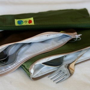 Zipper Utensil Bag Lunchbox Reusable Storage Pouch - Etsy