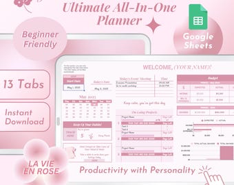 2026 Digital Planner Google Sheet: All-in-one Life Organizer (digital ...