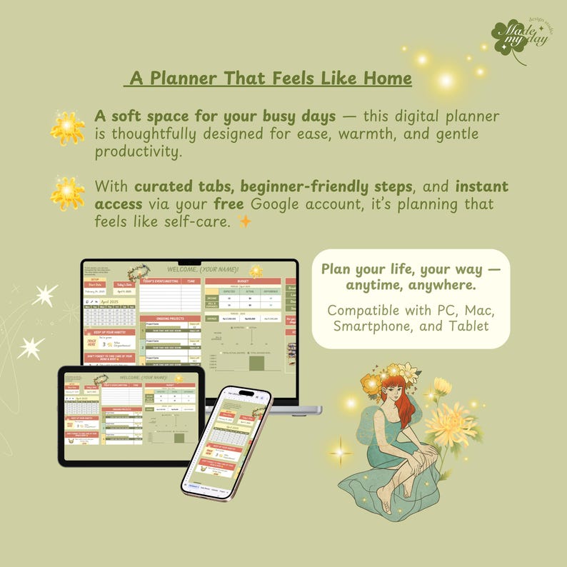 2026 All-in-one Planner Google Sheet: Budget, Habit & Meal Tracker ...