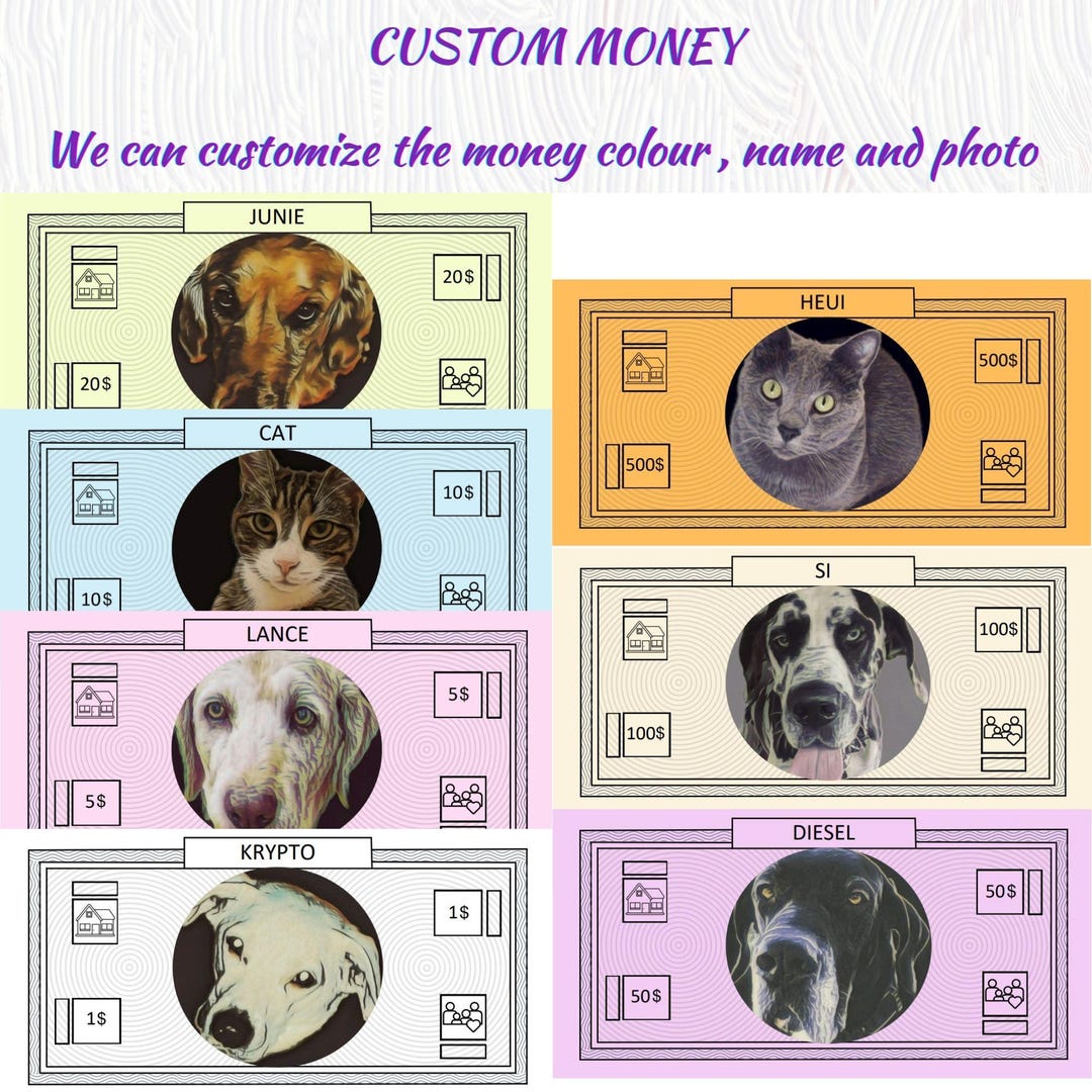 Custompoly Game Money, Custom Money, Personalized Game Money ...