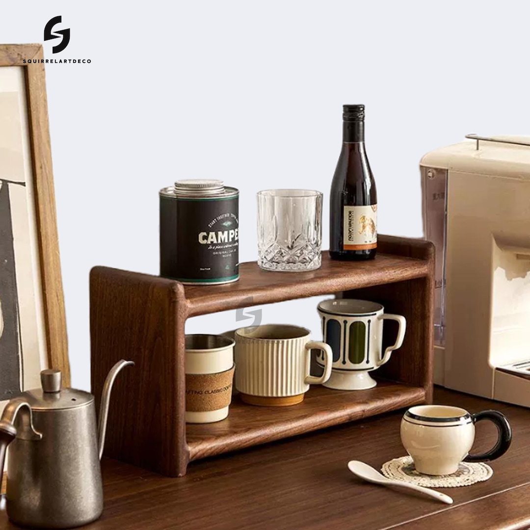 Desktop Coffee Tea Mug Cup Storage Holder, Coffee Storage Rack ...