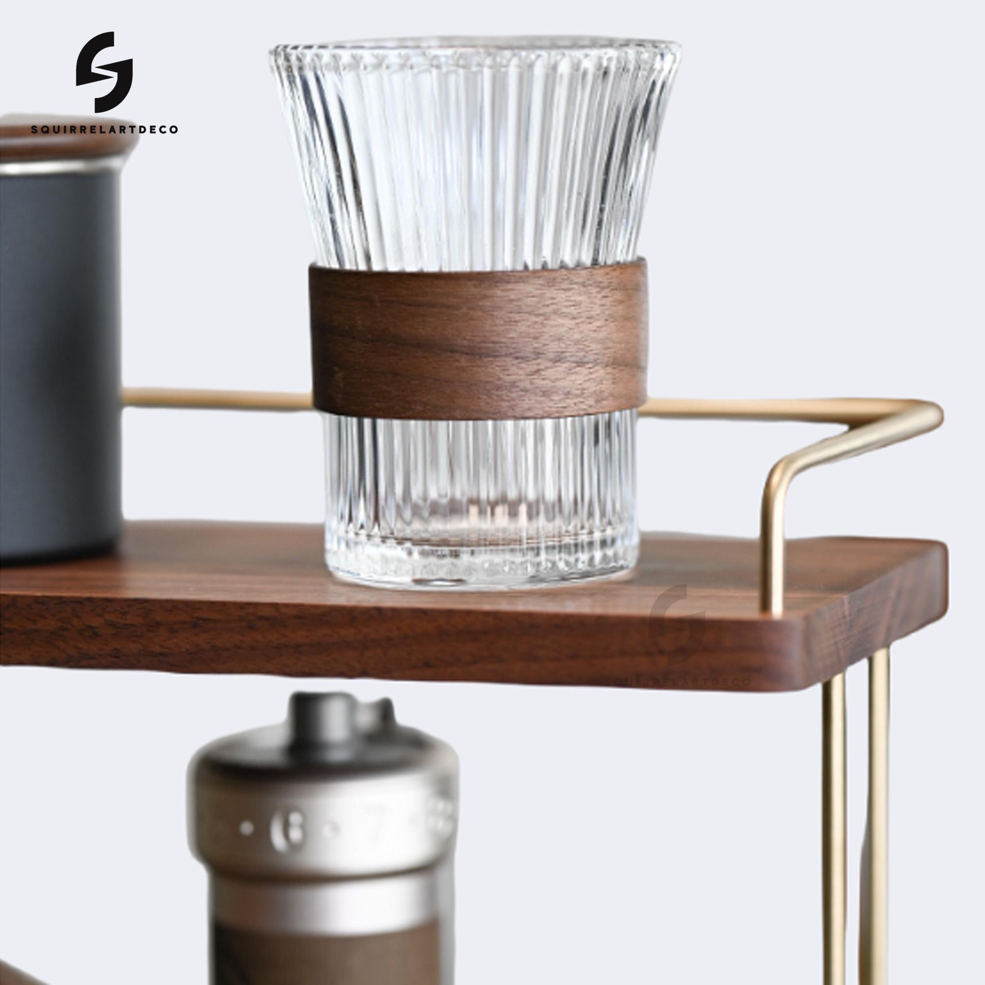 Exquisite Solid Walnut Wood Shelf,cubby Kitchen Shelf,desktop Coffee ...