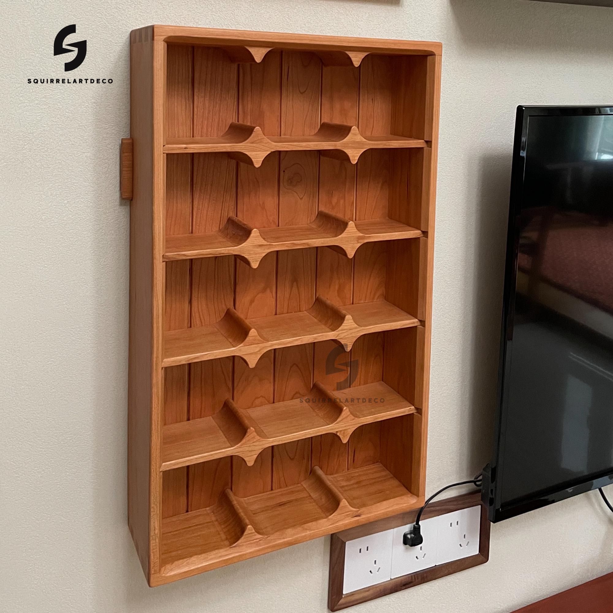 Coffee,tea Mug Wall Display,wood Storage Shelf,farmhouse Kitchen ...