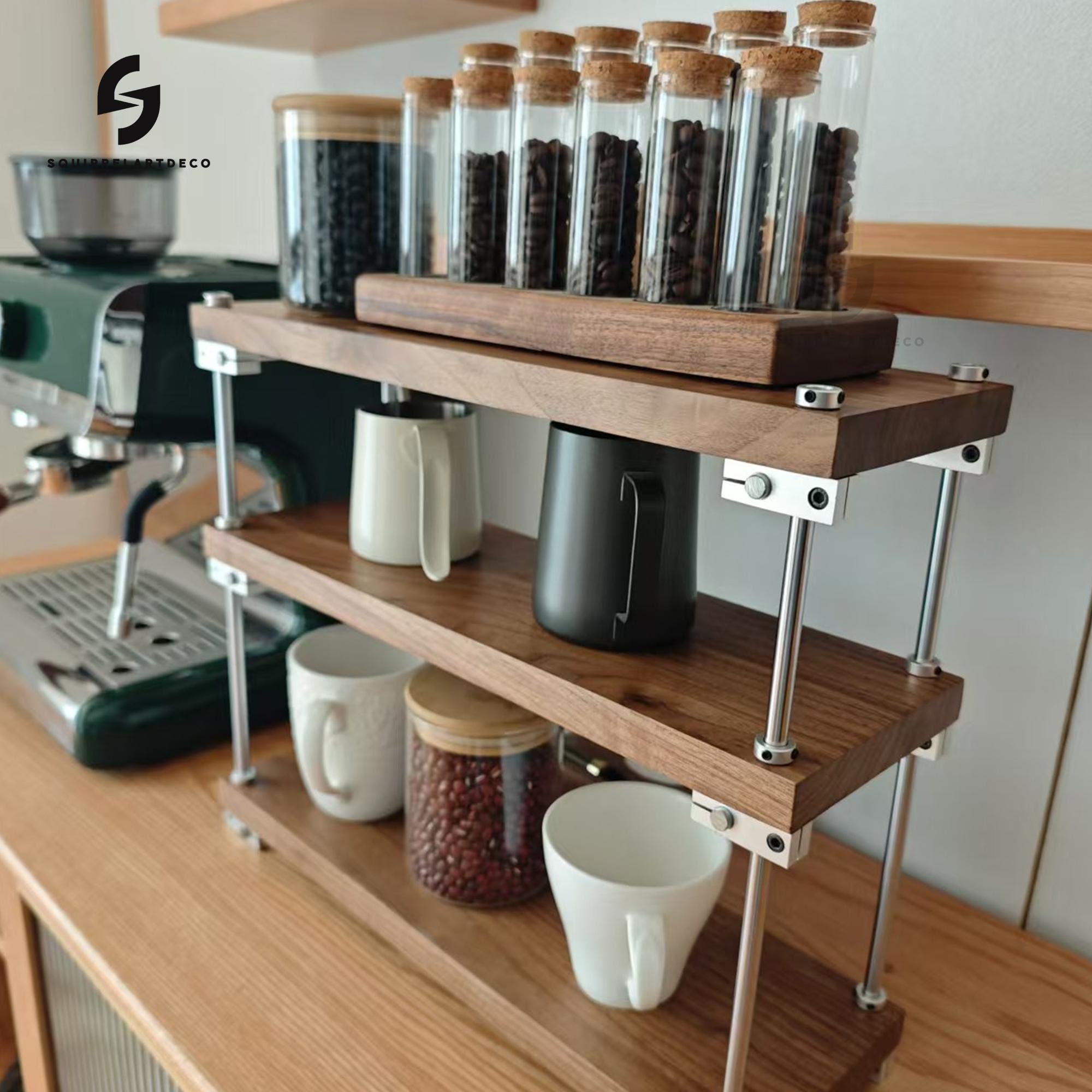Coffee Bar,desktop Shelves Box,mug Cup Storage With,coffee Tea Mug ...
