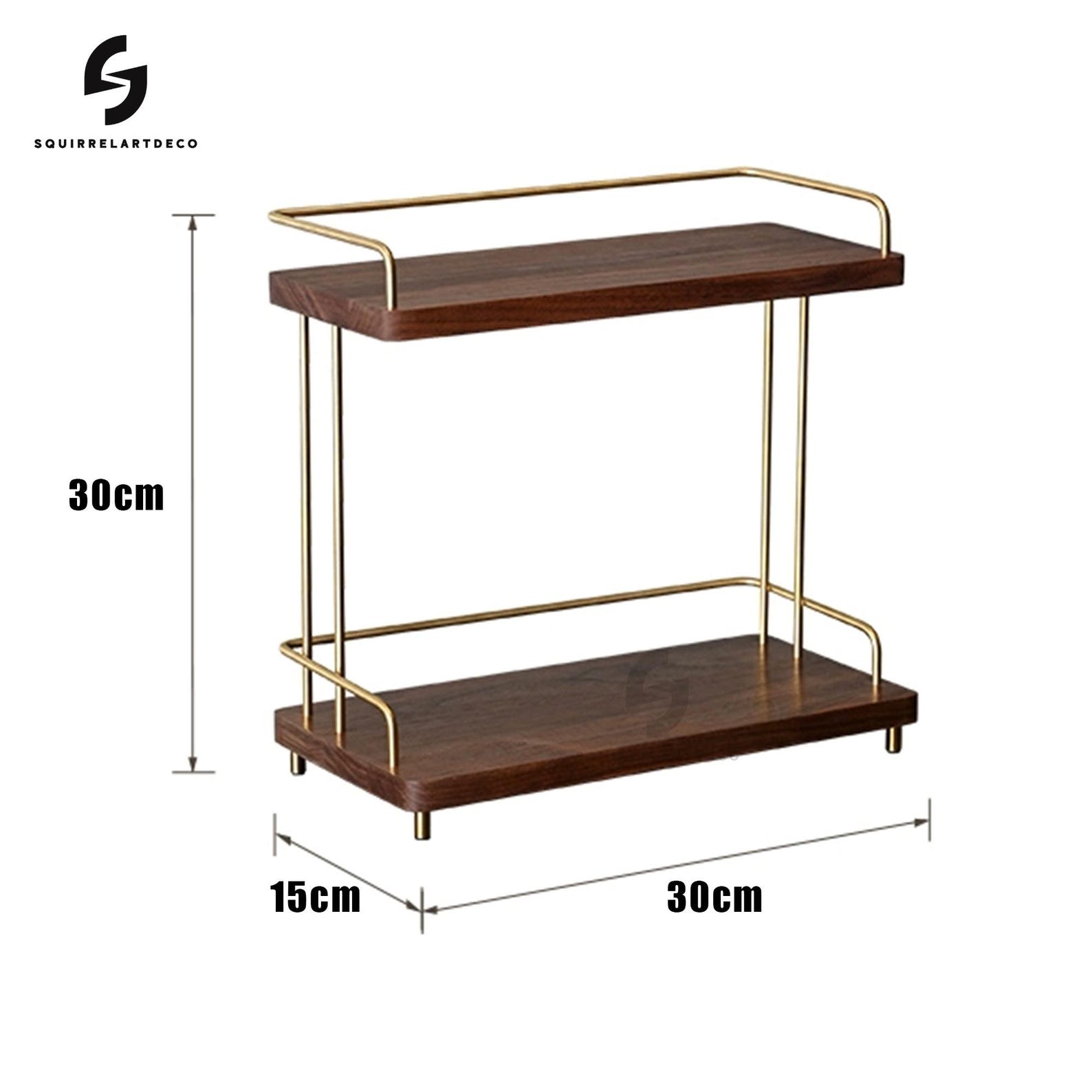 Exquisite Solid Walnut Wood Shelf,cubby Kitchen Shelf,desktop Coffee ...
