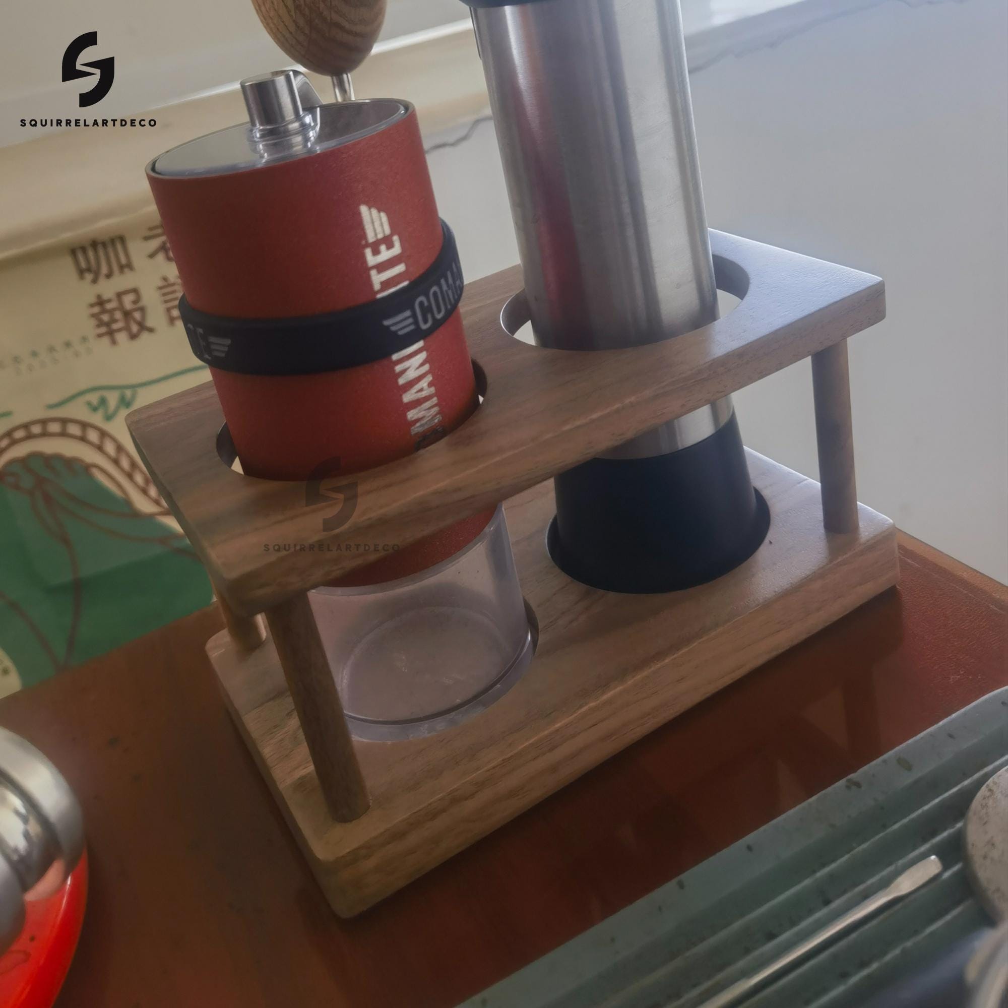Storage Stand,coffee Grinder Organizer,hand-cranked Coffee Grinder ...
