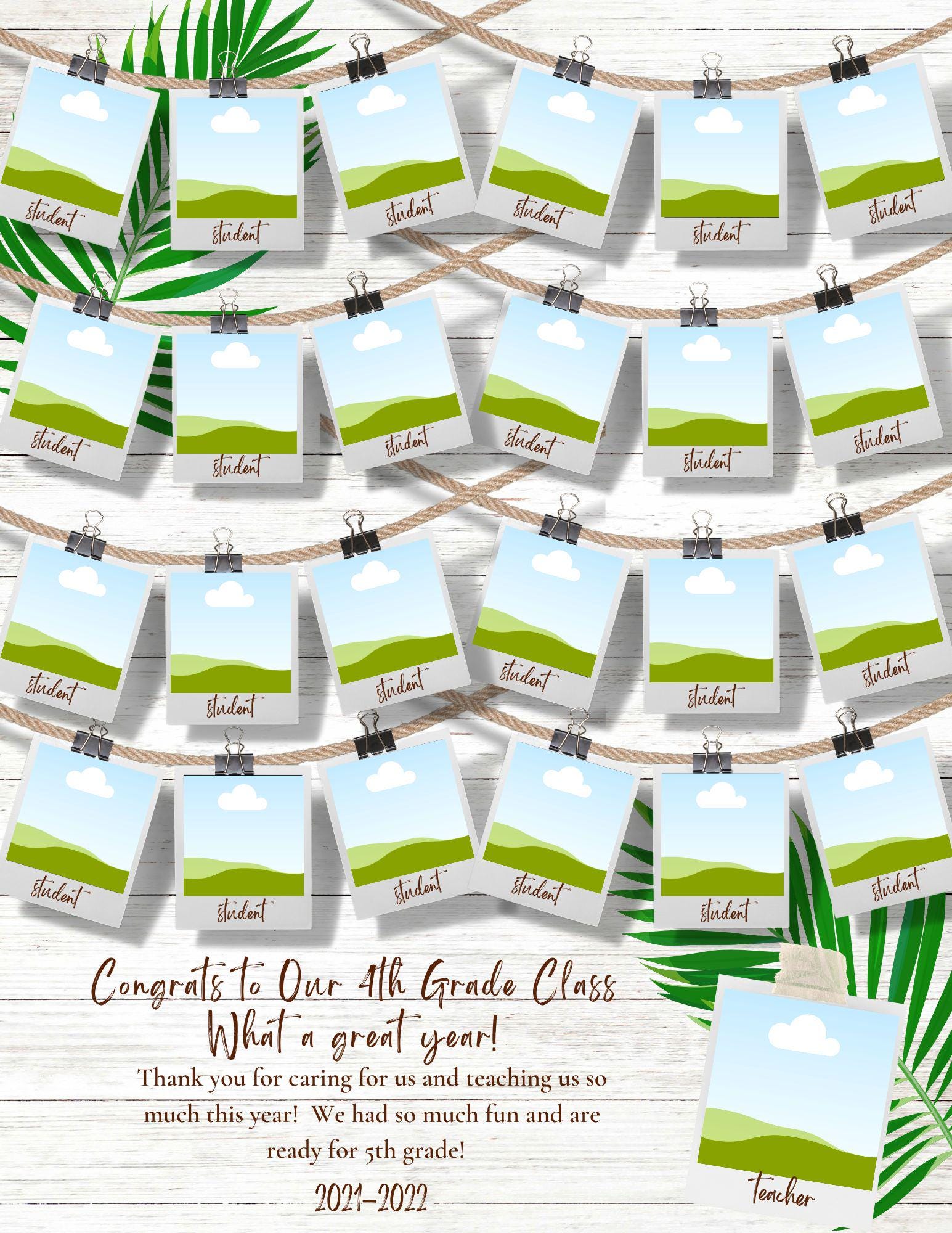 School/class Yearbook Ad Template- CANVA - Etsy