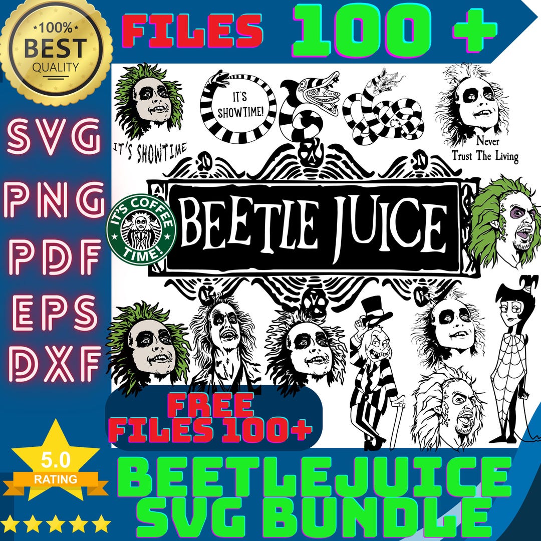 Beetle Juice Svg Bundle, Instant Download, Bundle for Cricut ...