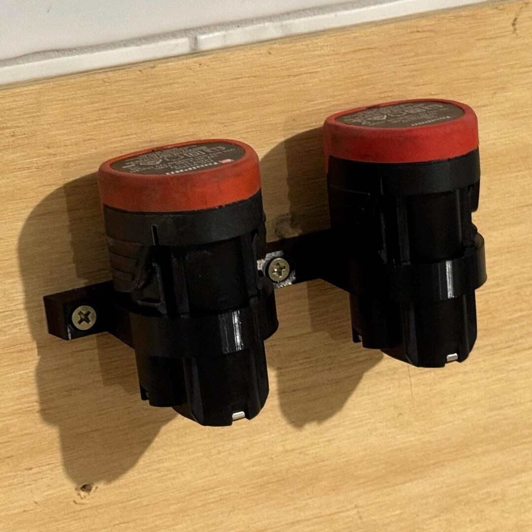 Toolpro 12V Battery Holder Wall Mount Bracket Double - Etsy