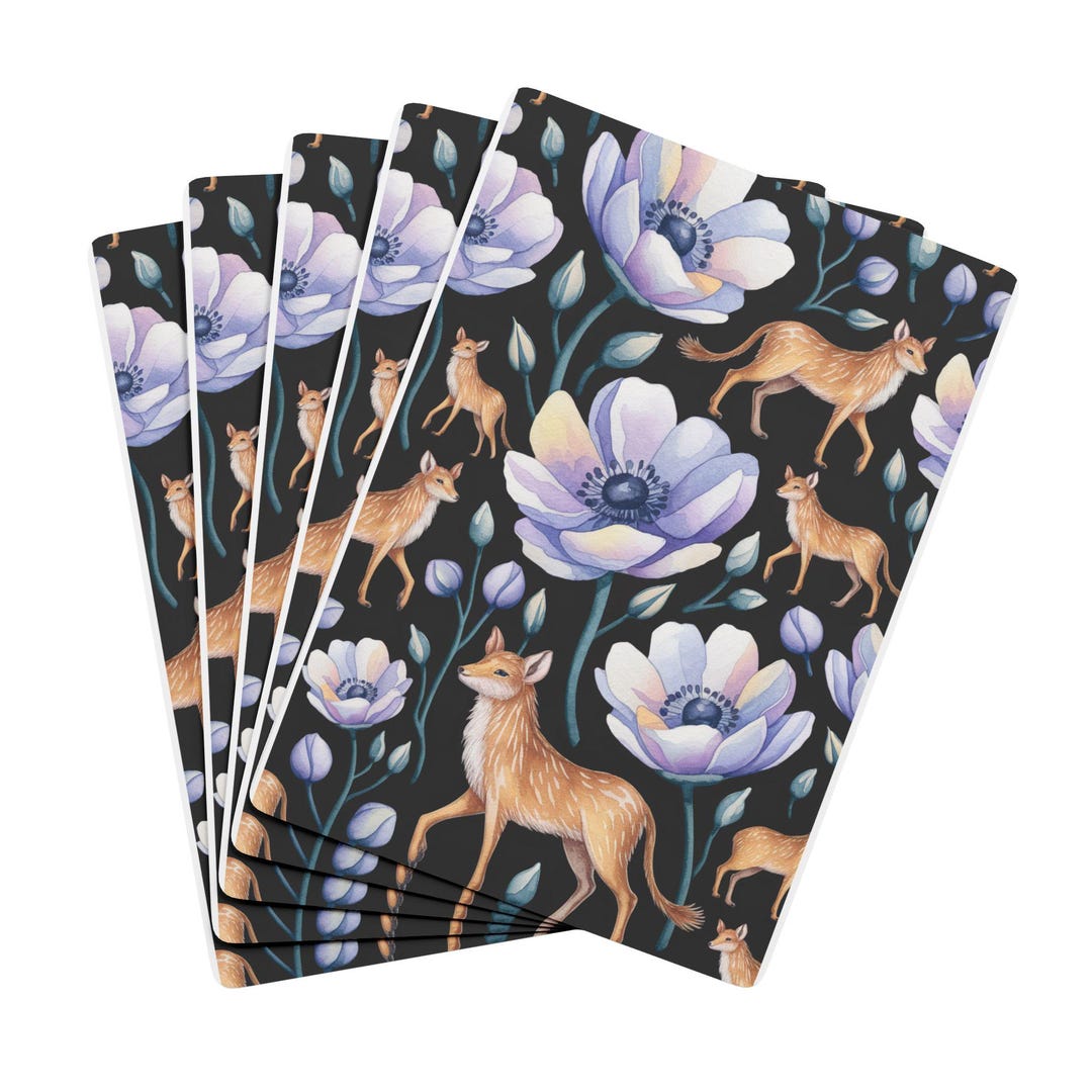 Poker Playing Cards Set With Floral and Ace Designs, Ideal for Card ...