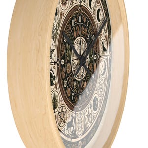 Mystical Astrology Wall Clock, Boho Home Decor, Celestial Clock, Witchy ...