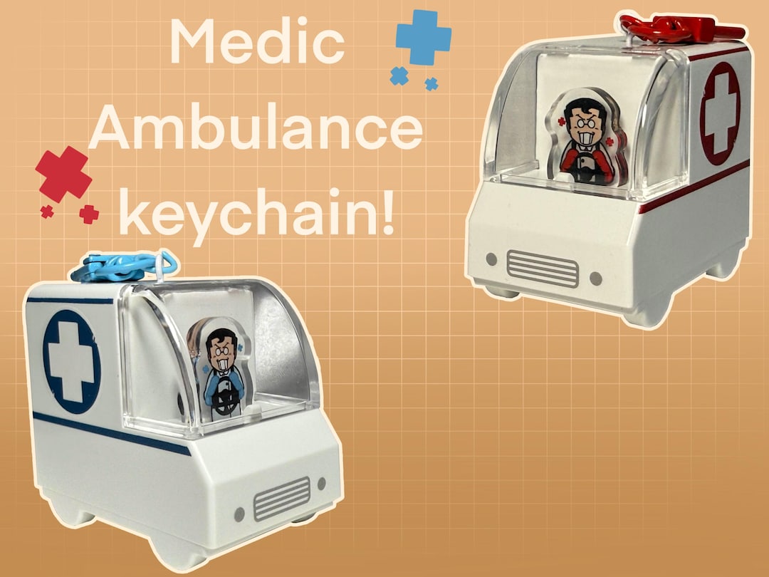 Team Fortress 2 - Mini Medic Ambulance Keychain - Etsy
