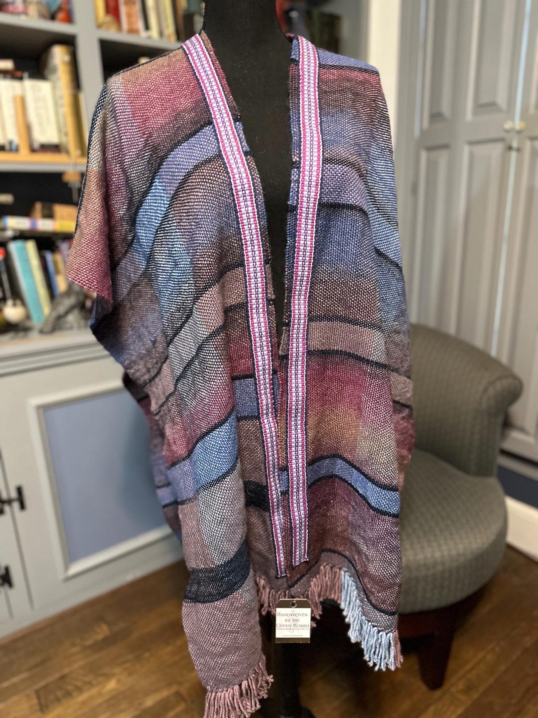 Purple Rain Handwoven Ruana Shawl - Etsy