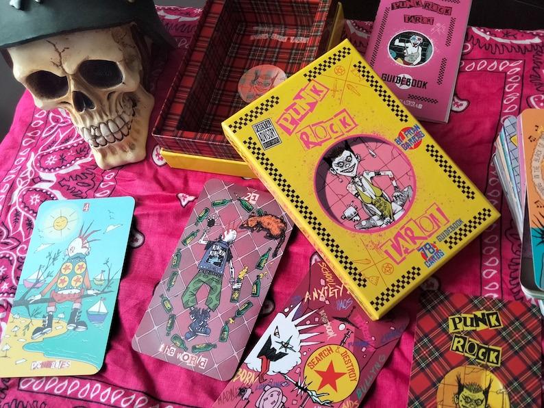 PUNK Rock Tarot Deck LUX BOX: 78 Cards Guidebook. the Arcana ...