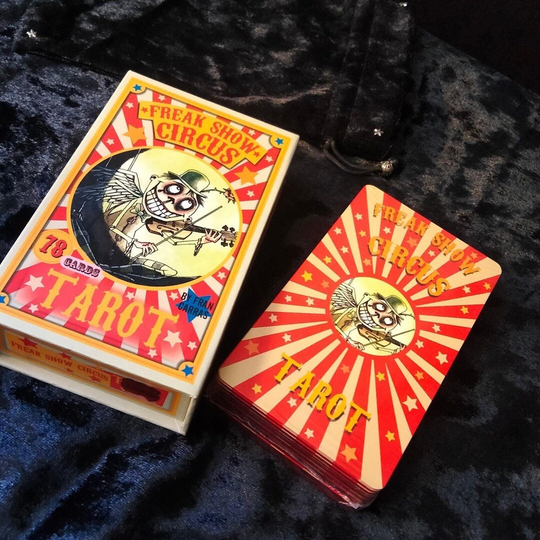 FREAK SHOW Circus TAROT. 78 Cards. Magenetic Box Edition. Red Gilt Edge ...