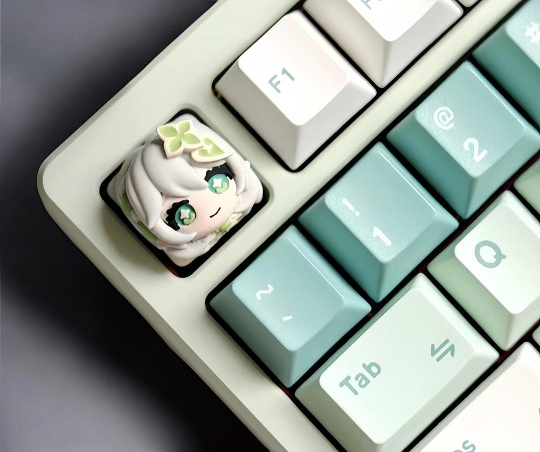 Handcrafted Nahida Resin Keycap, Cute Genshin Impact Keycap for ...