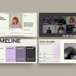 Canva Presentation Template: Bold Green and Lilac Creative Agency Slide ...