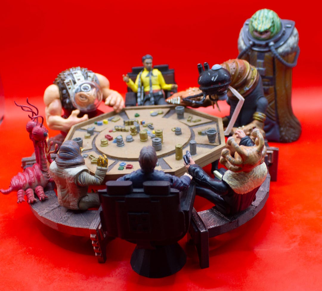 Star Wars Custom Articulated Sabaac Player Set 6 Figur +table 1pc - Etsy