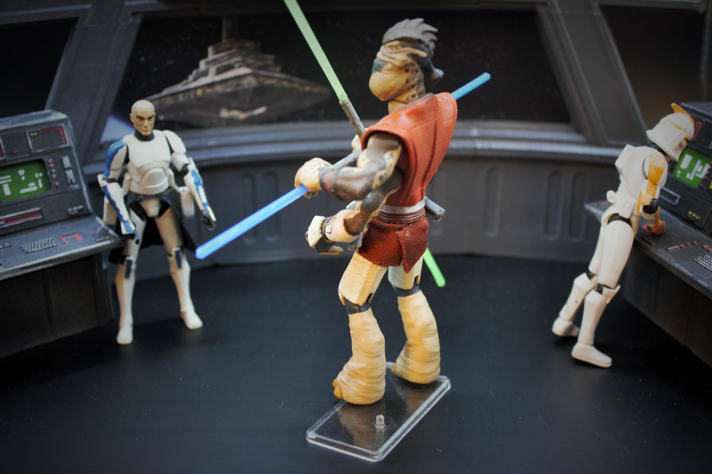 Star Wars Custom Articulated PONG KRELL for 3.75 6 Inch 1:18 ...