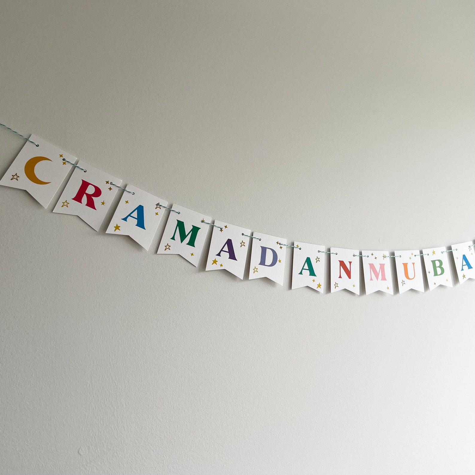 Mini Ramadan Mubarak Banner - Etsy