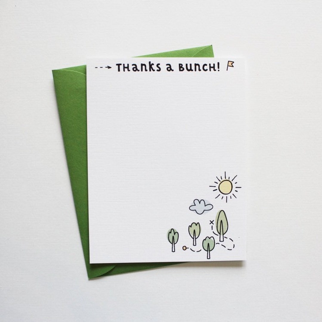 Camping/x Marks the Spot Thank You Cards - Etsy