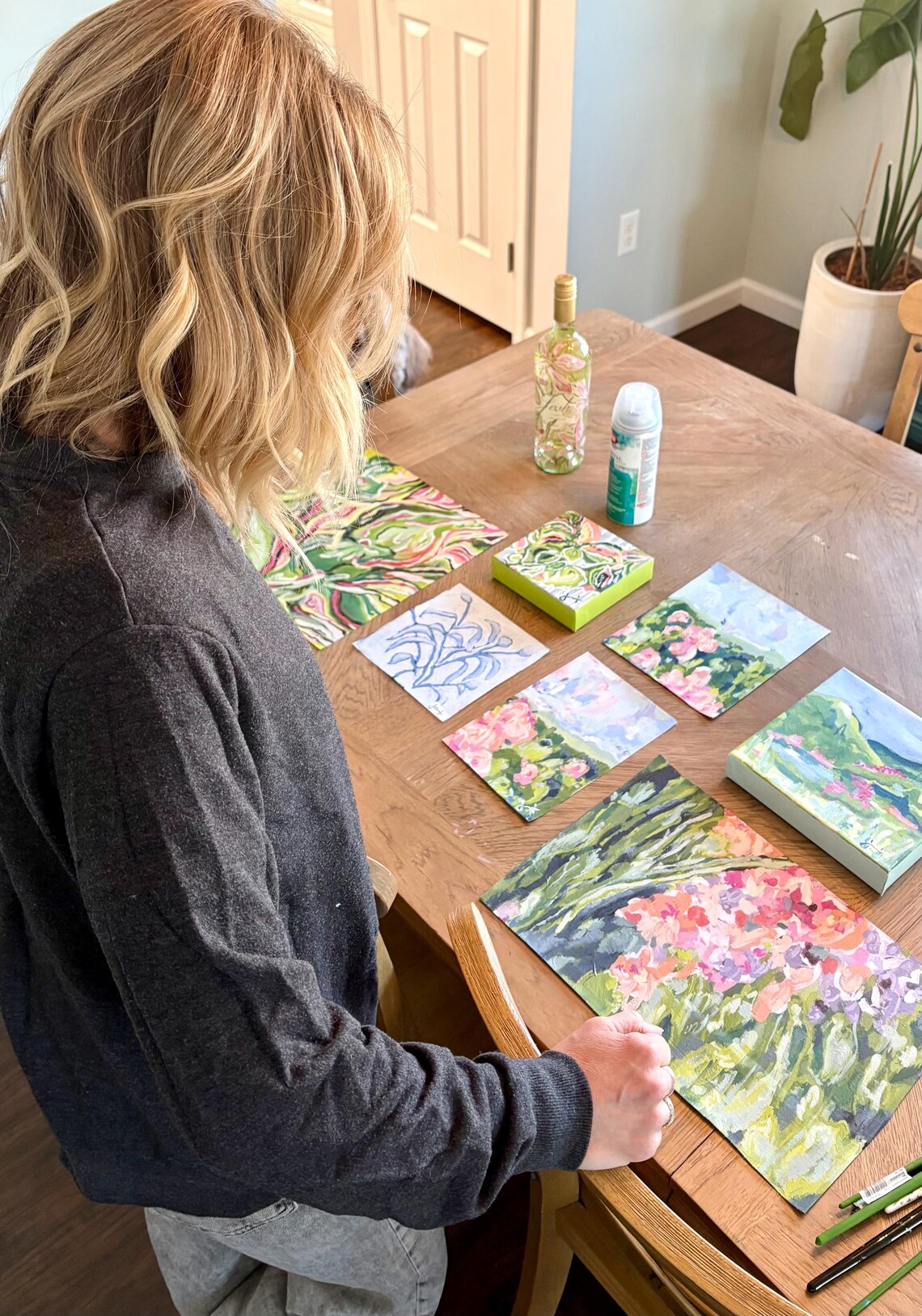 Floating, Print of Original Art, Acrylic on Canvas - Etsy