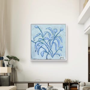 Blue Poppy, Print of Original Art, Acrylic on Canvas - Etsy