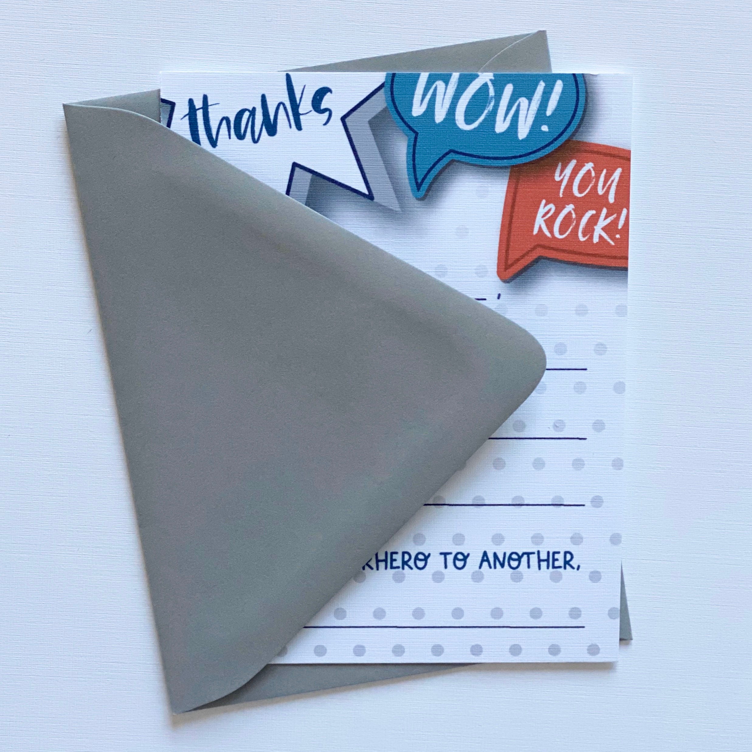 Superhero Comic Fill-in Thank You Cards - Etsy