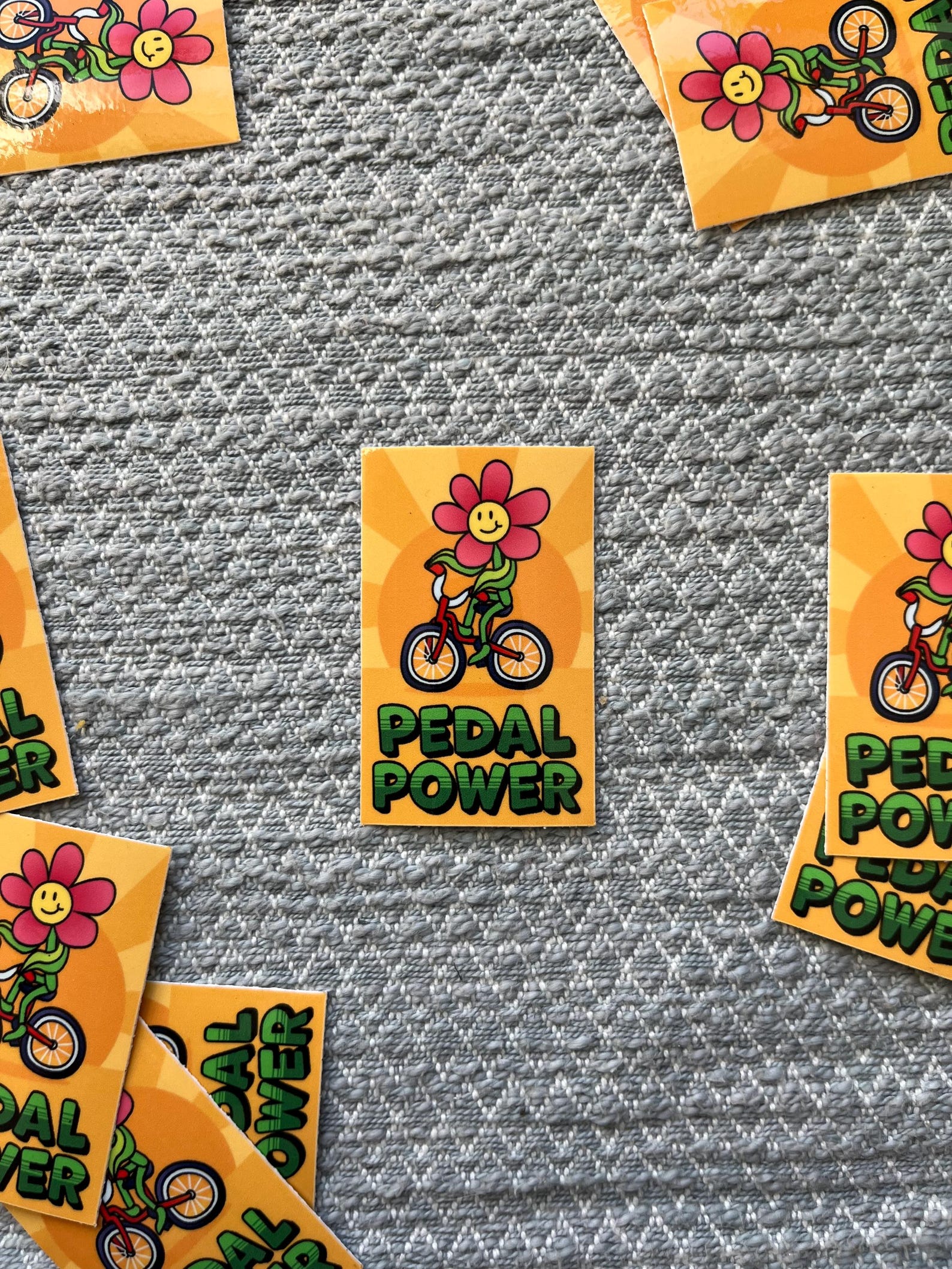 Pedal Power Bike Sticker - Etsy