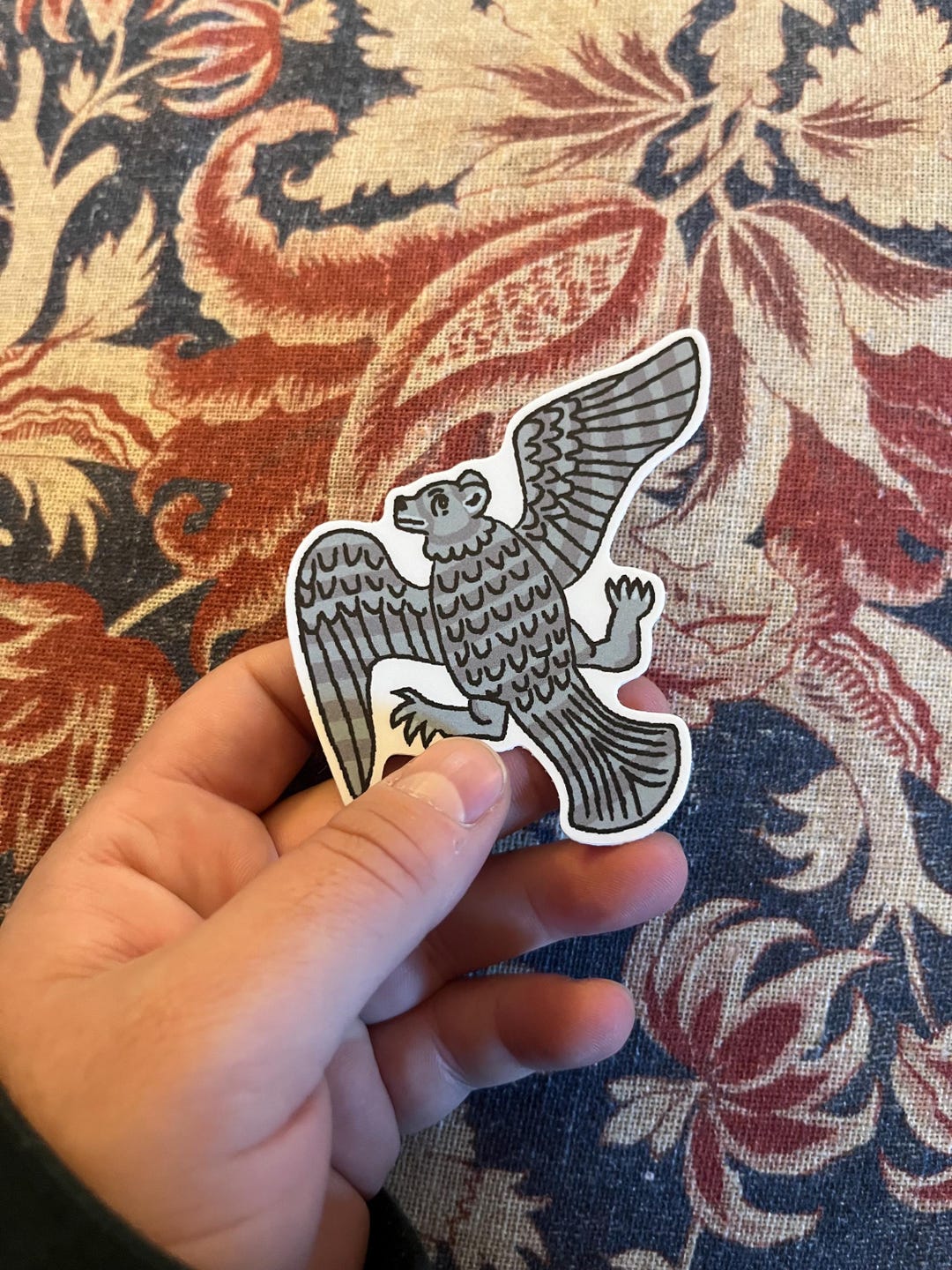 Medieval Bat Sticker | Middle Ages Marginalia Vinyl Creature Sticker - Etsy