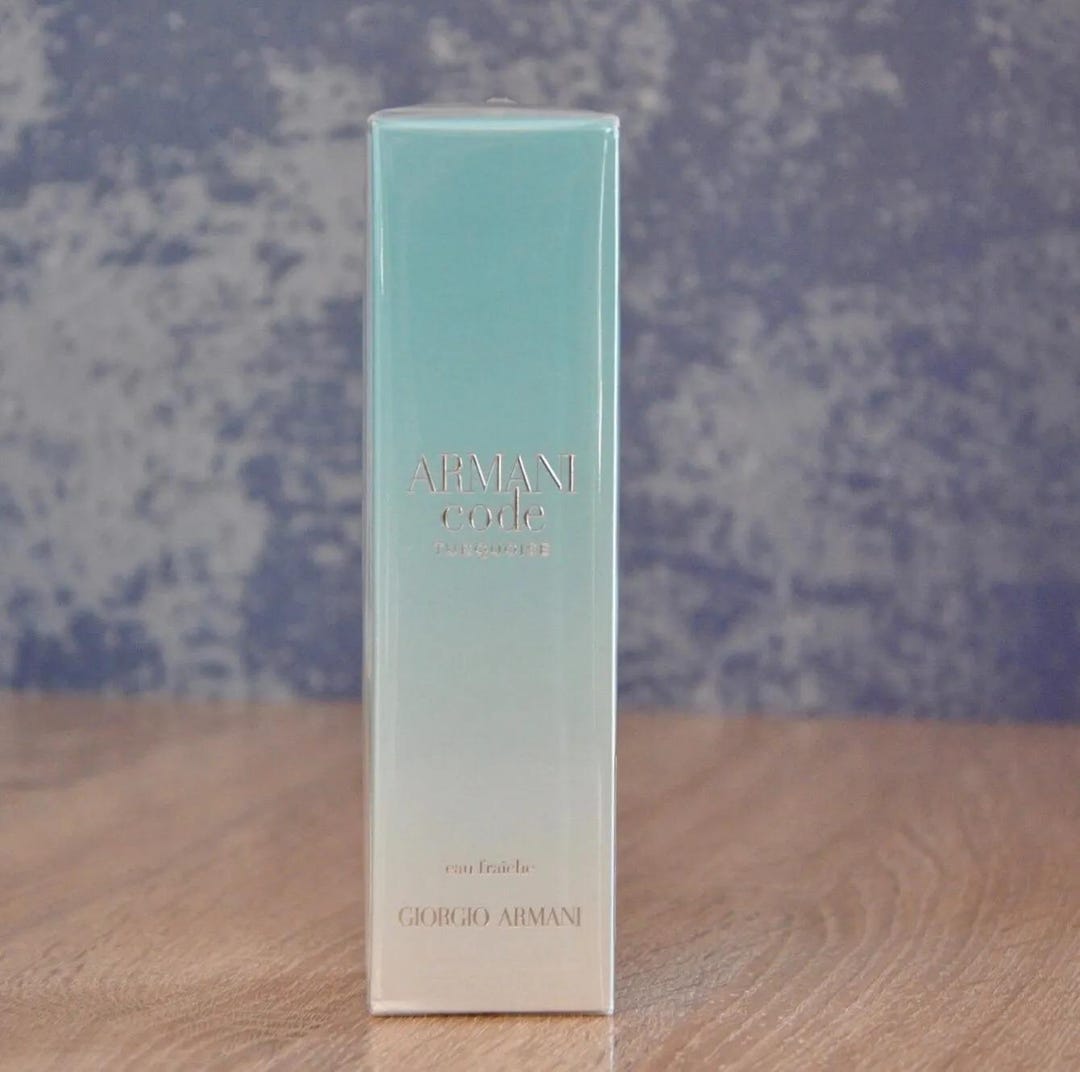 Giorgio Armani CODE TURQUOISE Eau Fraiche 75ml, Very Rare, New - Etsy