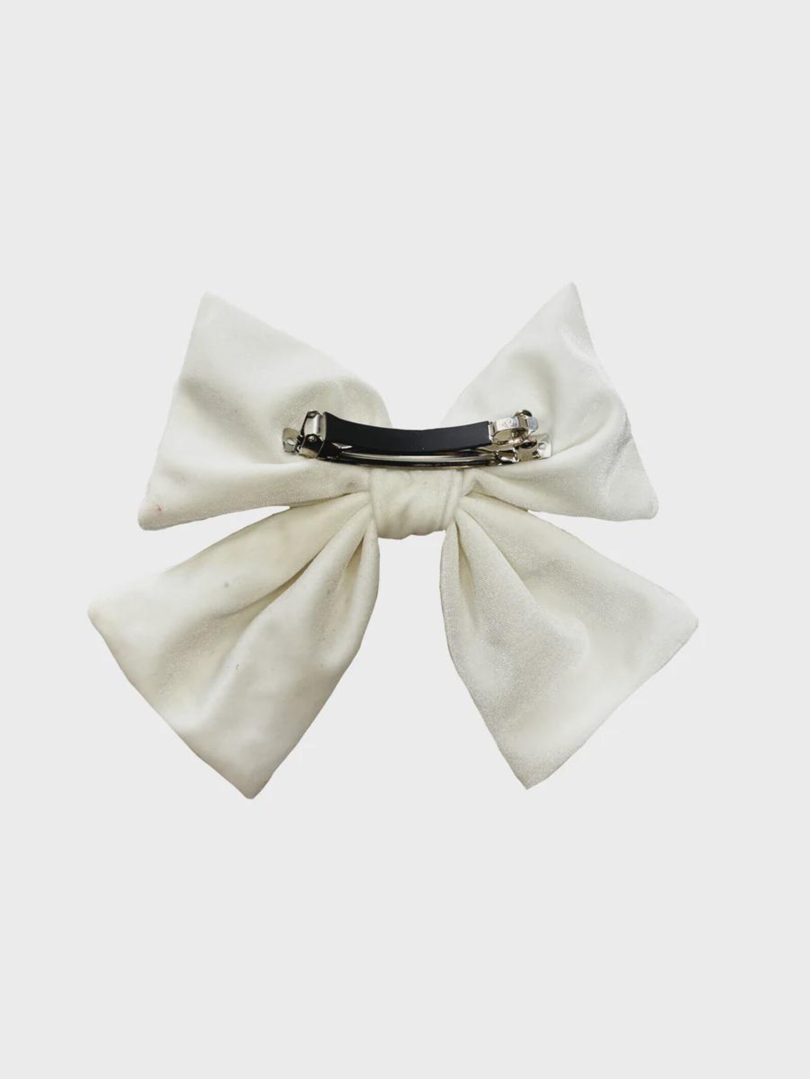 Bejeweled Velvet Bow- White - Etsy