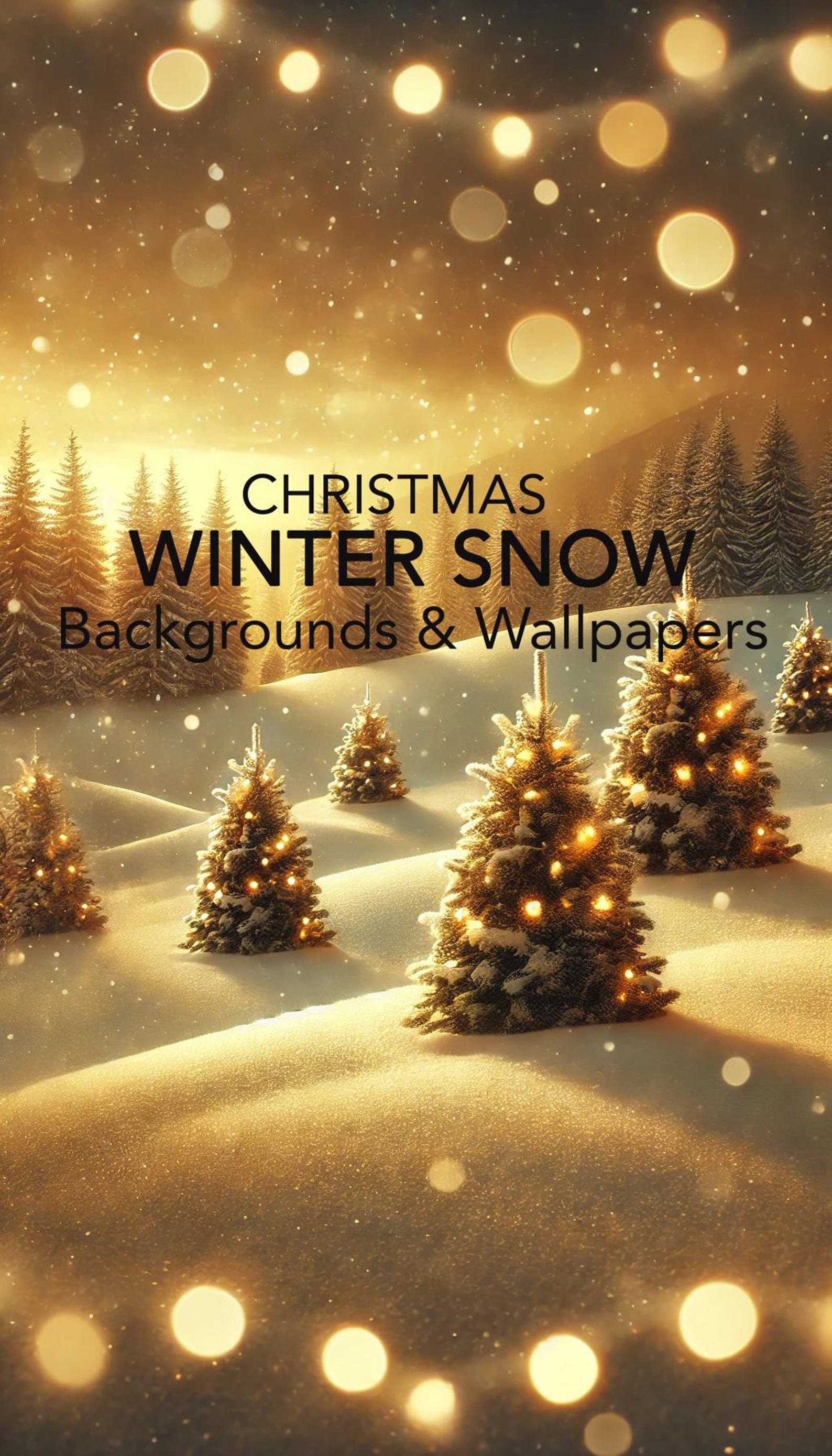 Christmas Winter Snow Backgrounds and Wallpapers, Digital Backgrounds ...