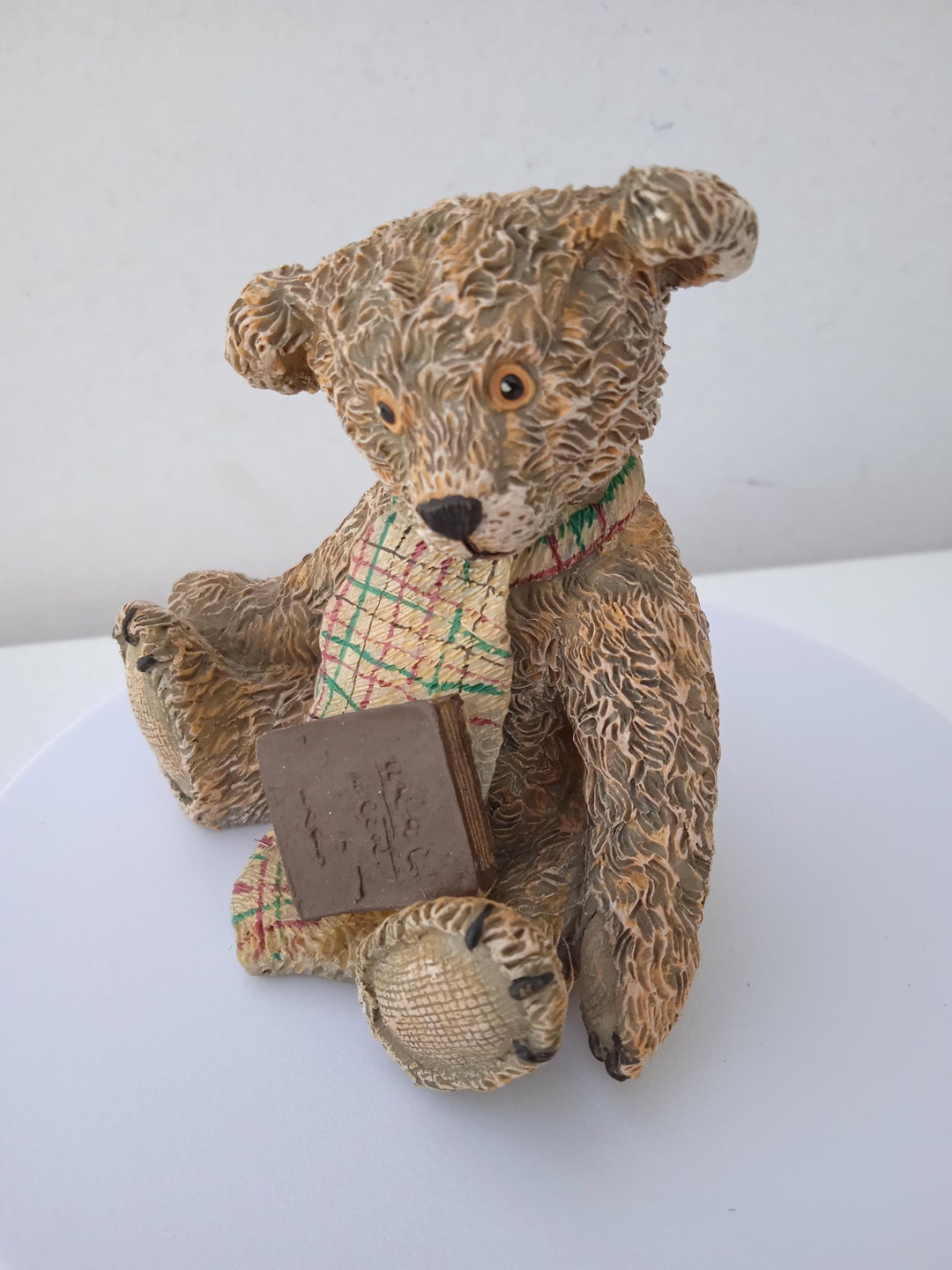 Teddy Bear Ornament, "malcolm" the Student, a Collector's Item From the "postcards From Anderby ...