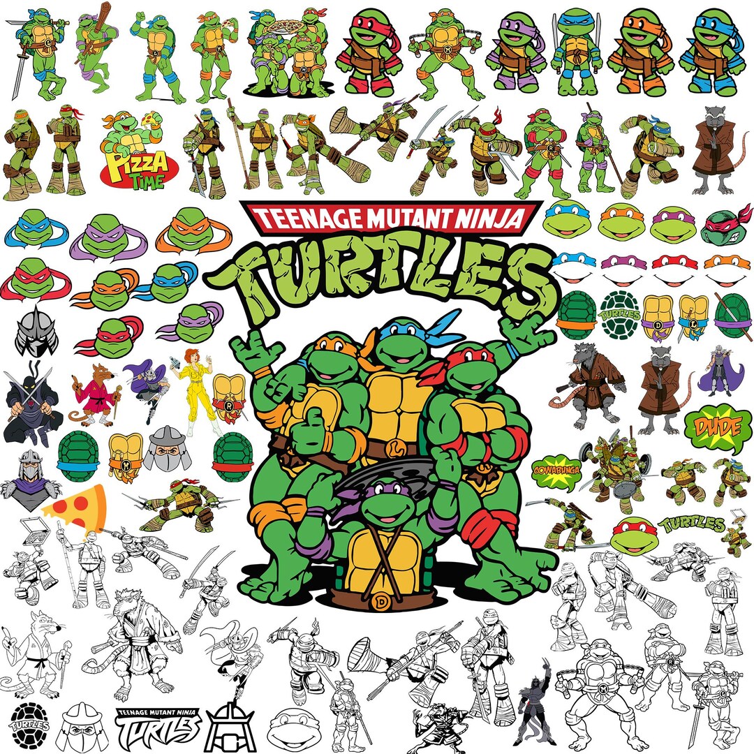 600 File Ninja Turtles Clipart Alphabet, Teenage Mutant Ninja Turtles ...