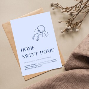 Editable Housewarming Invitation Template Digital Download Minimalist ...