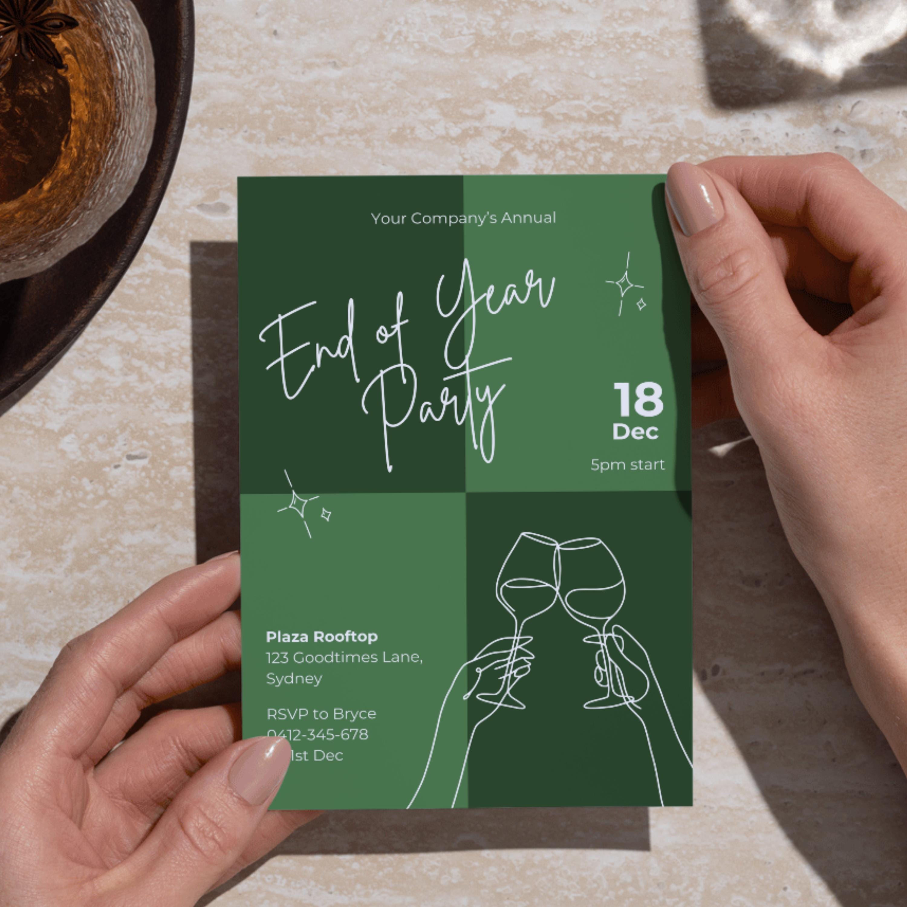 Corporate Holiday Party Invitation Editable Business Christmas Party ...