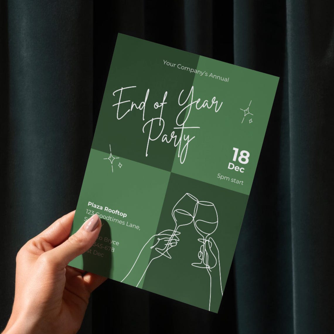 Corporate Holiday Party Invitation Editable Business Christmas Party ...