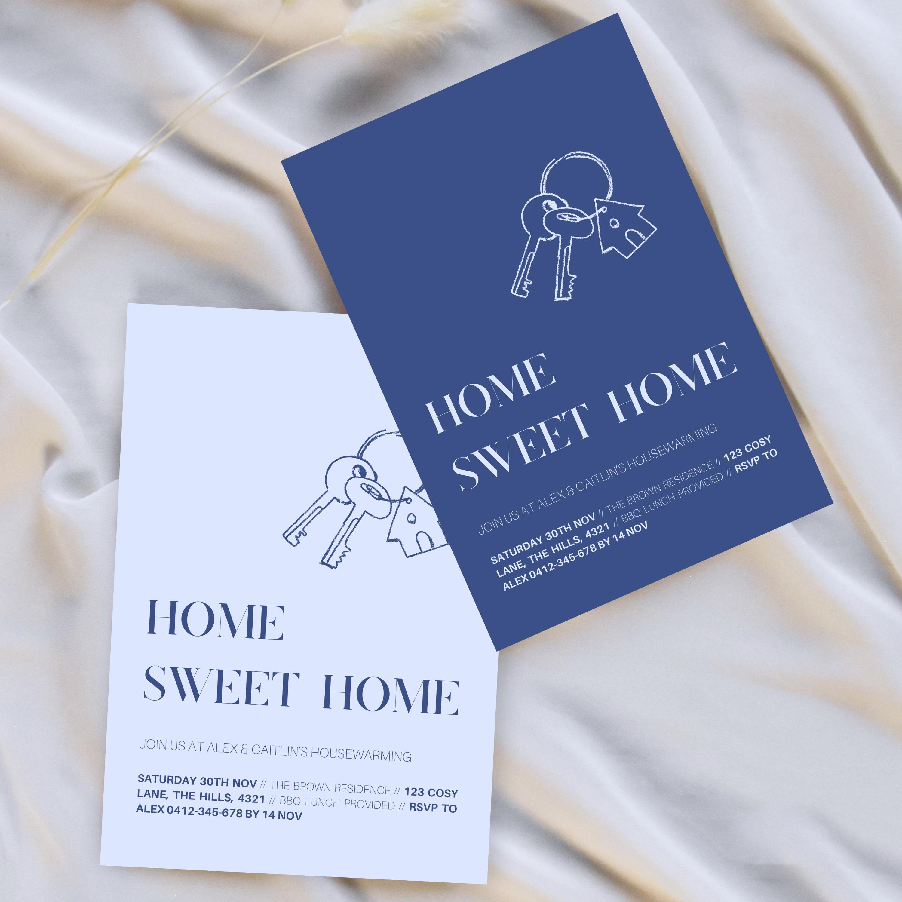 Editable Housewarming Invitation Template Digital Download Minimalist ...