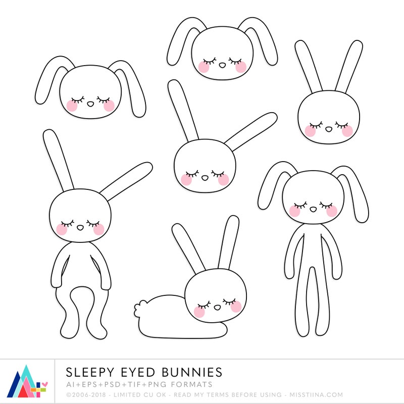 Easter Bunny Eyes Clip Art - Etsy