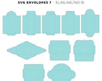 Envelopes 4 Money Bill Coin Holders SVG Digital Die Cutting Files ...