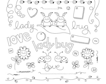 KPM Love Monsters Digital Clip Art COMBO - Etsy