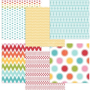 Everyday No2 Digital Papers - 12 Patterns for Scrapbooking, Cards ...