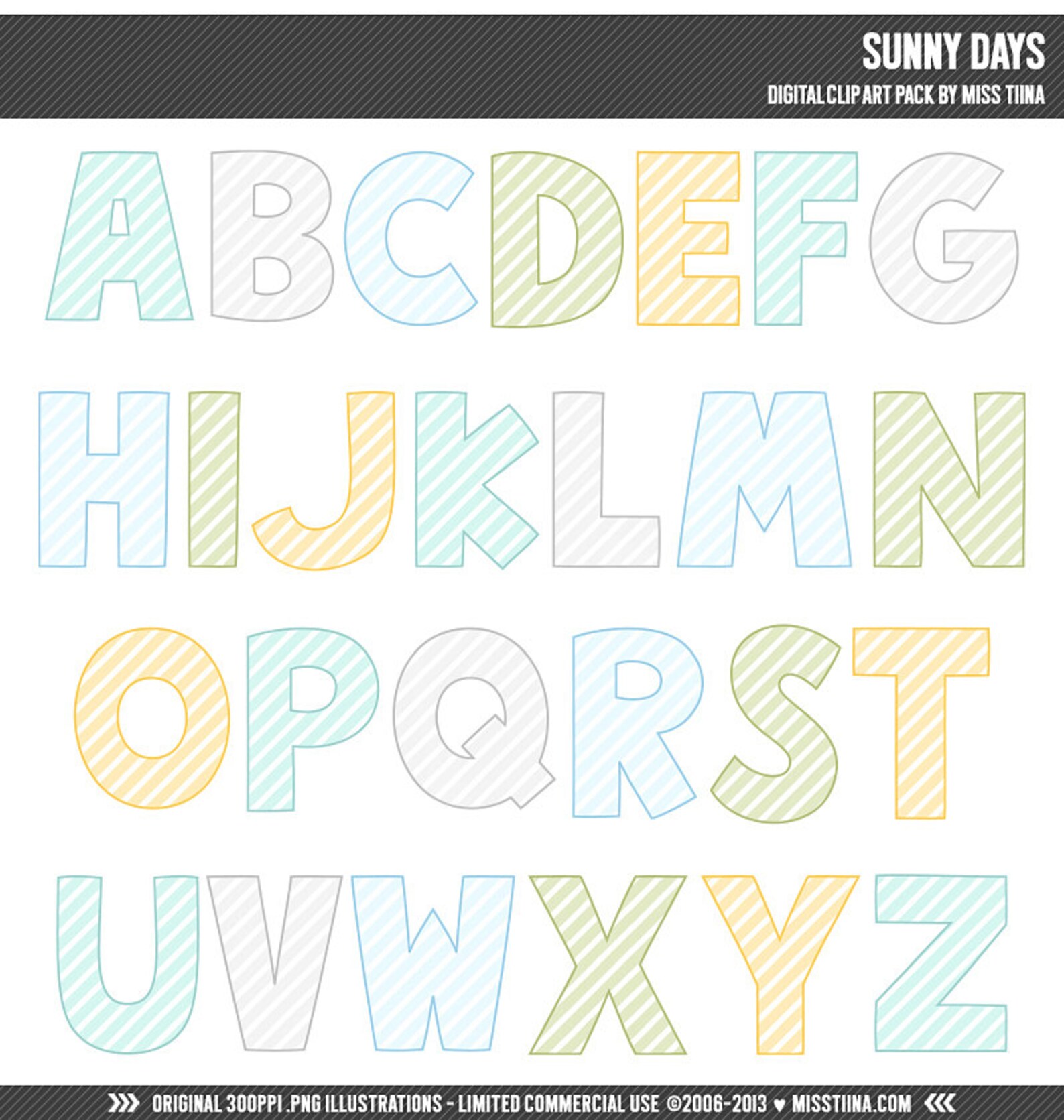 Sunny Days Digital Clipart Clip Art Illustrations Instant - Etsy