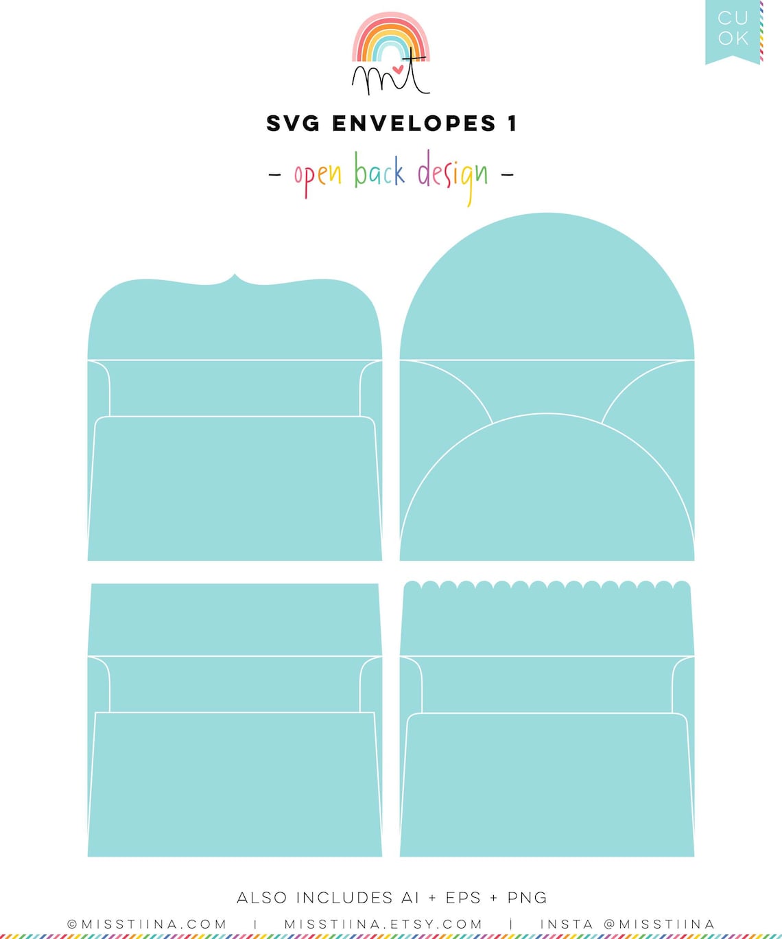 Envelopes 1 SVG Digital Die Cutting Files With Liners Cards - Etsy