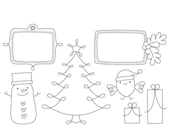 Christmas Clip Art String Beans Combo Pack - Etsy